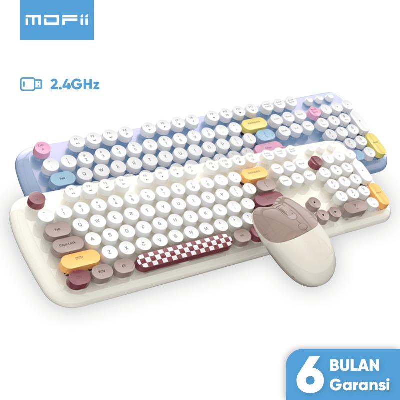 MOFii Keyboard Wireless Dan Mouse Wireless Set 2.4G Zero - Shop | Tokopedia