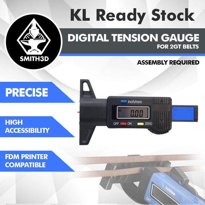Digital Tension Gauge for 2GT Belts, Reusable Tension Gauge with ...