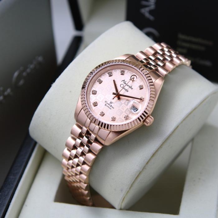 Jual JAM TANGAN WANITA ALEXANDRE CHRISTIE AC 5014 AC5014 ROSEGOLD ...