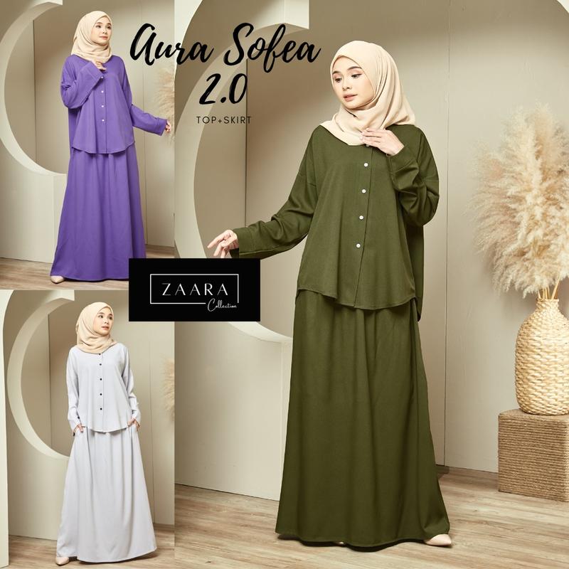 Zaara.hq | Aura Sofea [Free Size] Clothing Set Muslimah - TikTok Shop ...