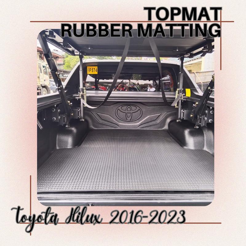 Topmat customized rubber matting for pickup bed made for toyota ...