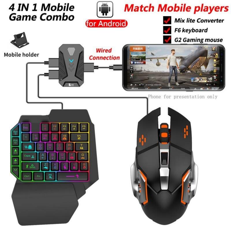 Gaming Converter Mobile Gaming Keyboard Mouse Converter Set PUBG ...