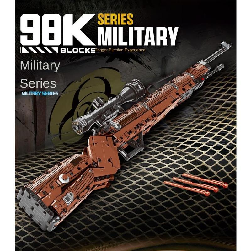 Compatible with Lego 98K Attack Gun Building Blocks DIY Assembled ...