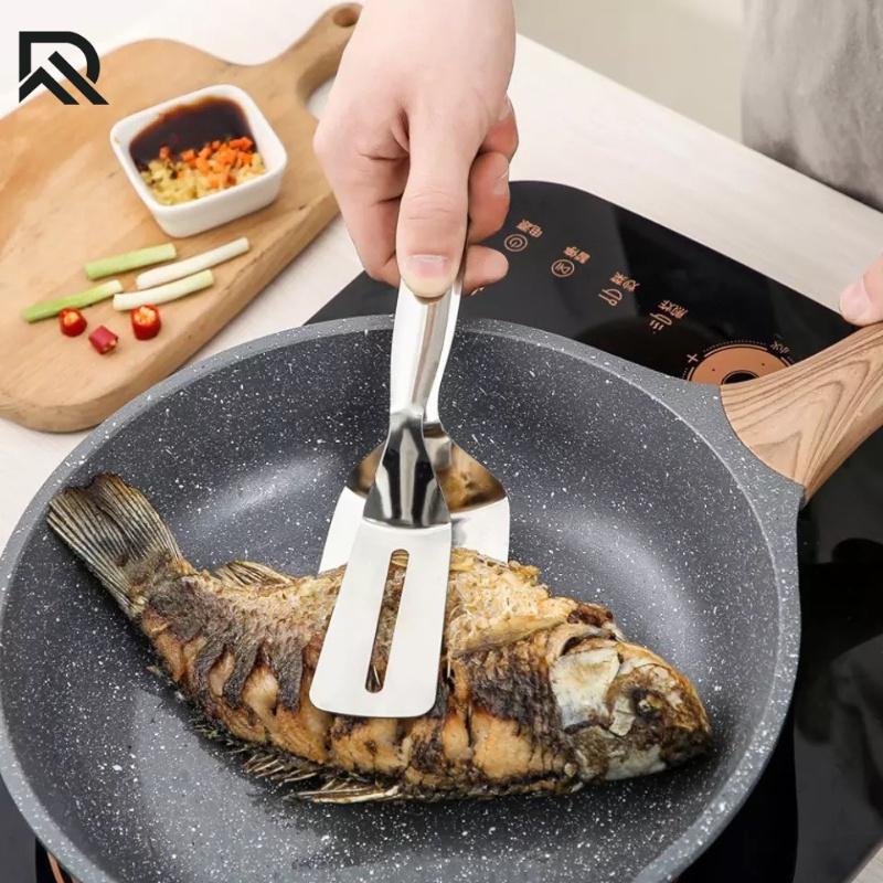 304 Stainless Steel Frying Shovel Clip Fried Fish Shovel Steak - TikTok ...