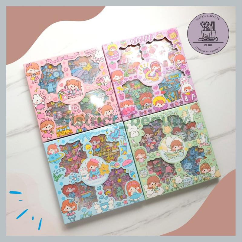 100 pcs STICKER BOX WASHI TAPE STIKER MOMO WATERPROOF ANTI AIR - Shop ...