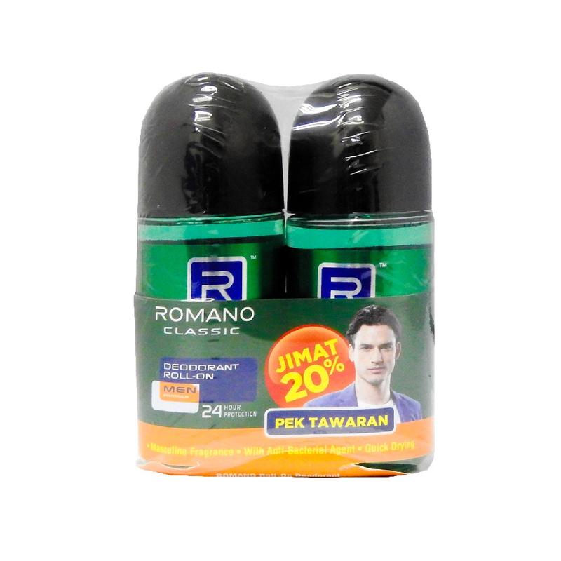 Romano Deodoran Roll On (2 x 50ml) - 3 Variasi - TikTok Shop Malaysia