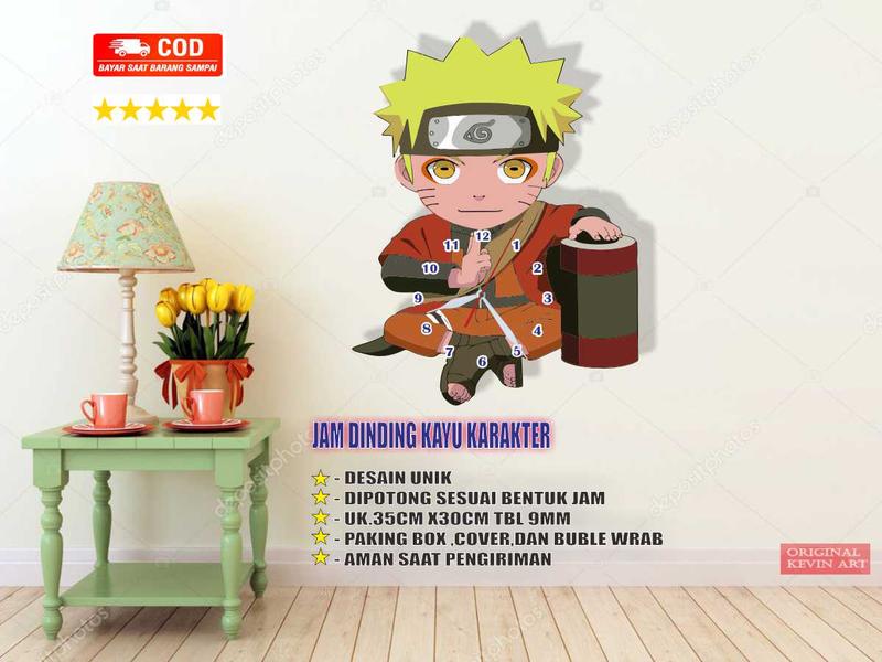 Jam Dinding Karakter Naruto - Shop | Tokopedia