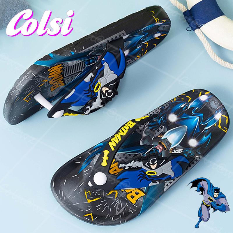 [Colsi]Flip Flops For Kids Boys Girls Batman Print Design Bathroom ...