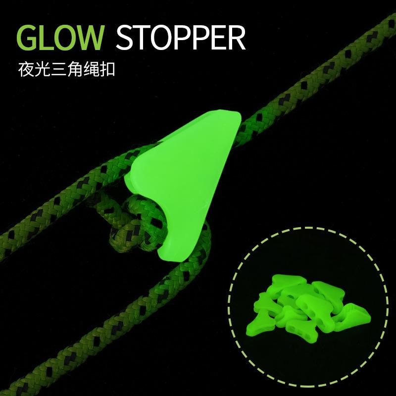 Outdoor Night Light Rope Buckle Tent Pull Rope Self Luminous Anti Slip ...