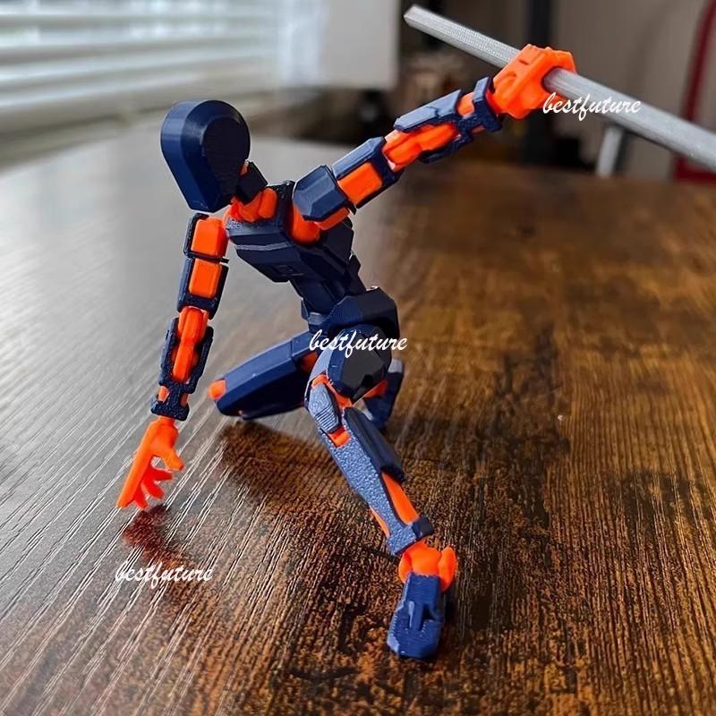 Multi-joint Movable 3D Lucky 13 Dummy Action Figure Robot Decompression ...