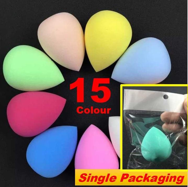 ## Ready Stock#Single packaging Make Up Sponge Blender Foundation ...