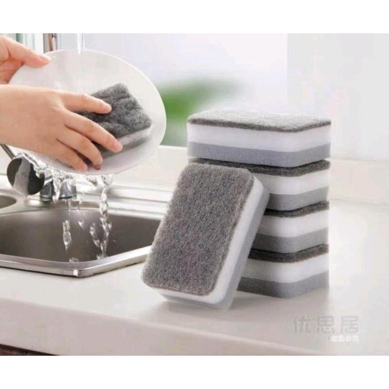 Spons Cuci Piring Dua Sisi Double Magic Dishwash Sponge Spon - Shop ...