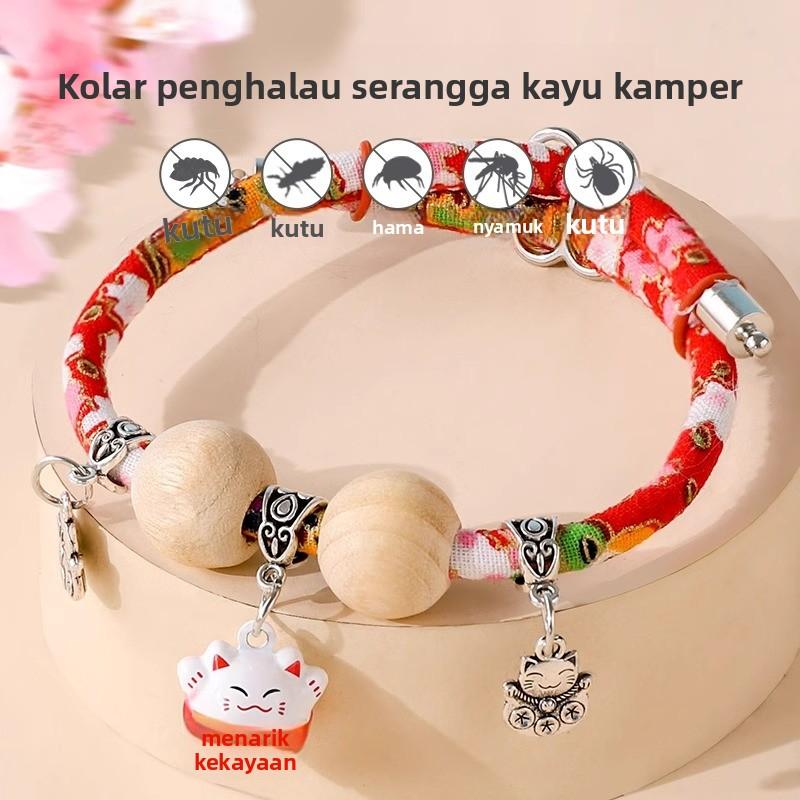 Kalung Kucing, Reka Bentuk Comel dengan Loceng dan Cendana, Aksesori ...