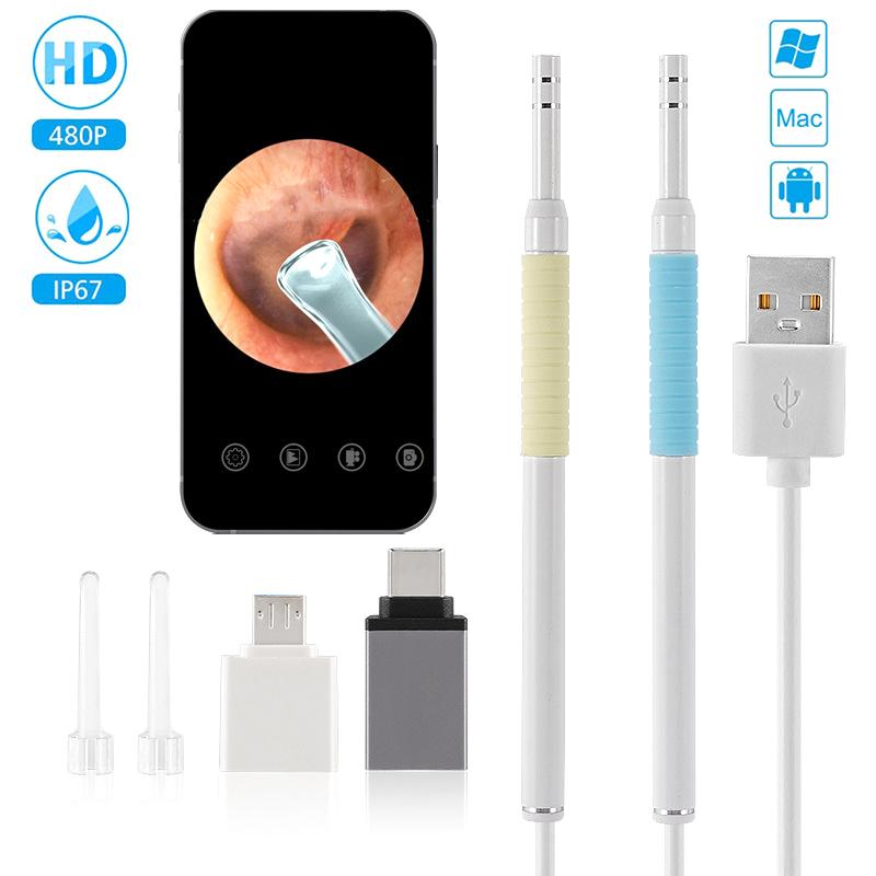 1Set 5.5mm Smart Visual Earpick Glowing Visual Ear Stick Min - TikTok ...