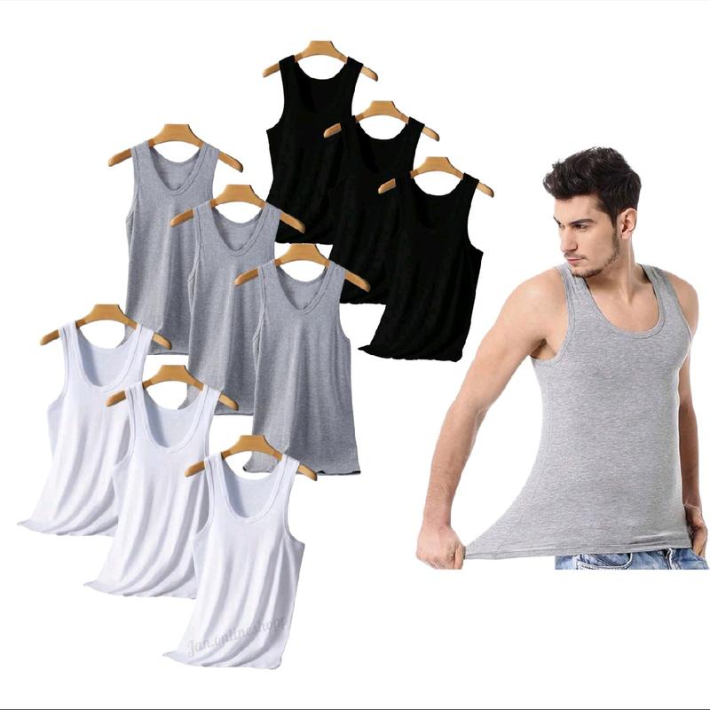 3pcs Sando for Men / Plain Summer Sando for Men fit Small - Large ...