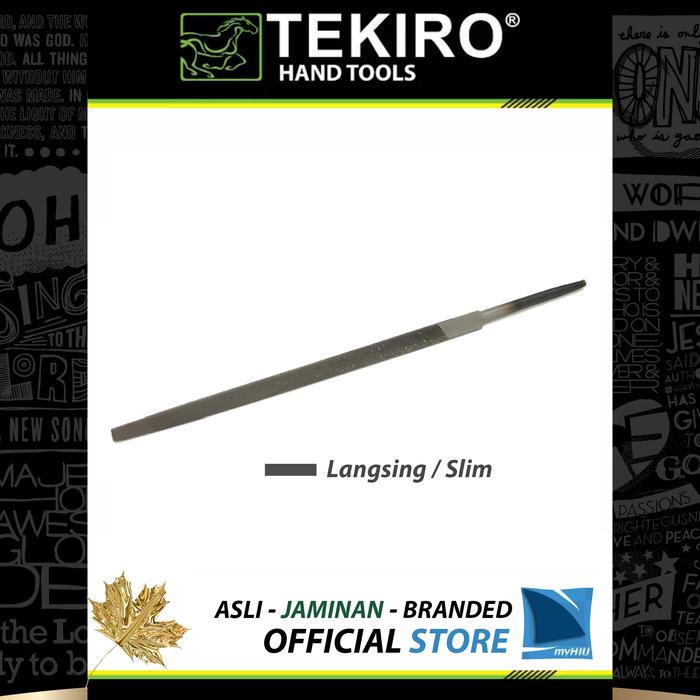 Jual Kikir Segitiga 5" inch Dobel Ekstra Langsing / Double Extra Slim ...
