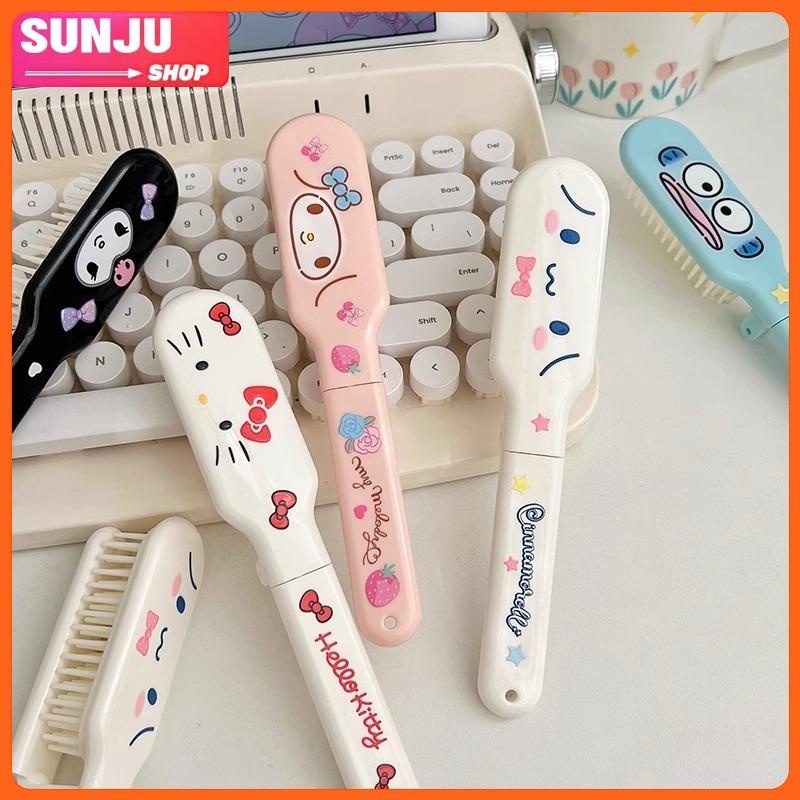Sanrio Kuromi Comb Cute Cartoon Folding Hairbrush Melody Plastic ...