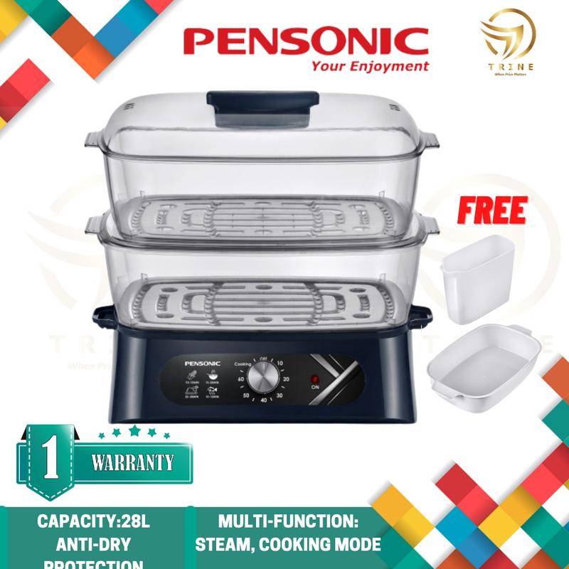 Pensonic 28L Large Food Steamer PSM-1605 (Pengukus Makanan Big - TikTok ...