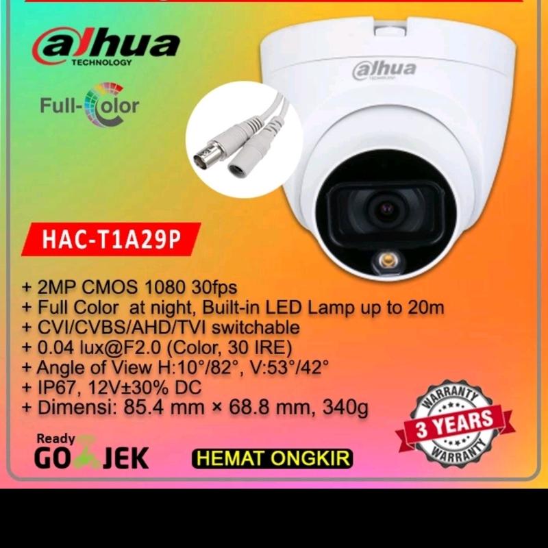 Camera Cctv Dahua 2mp DH-HAC-T1A29P ColorVu Kamera Indoor 2 MP - Shop ...