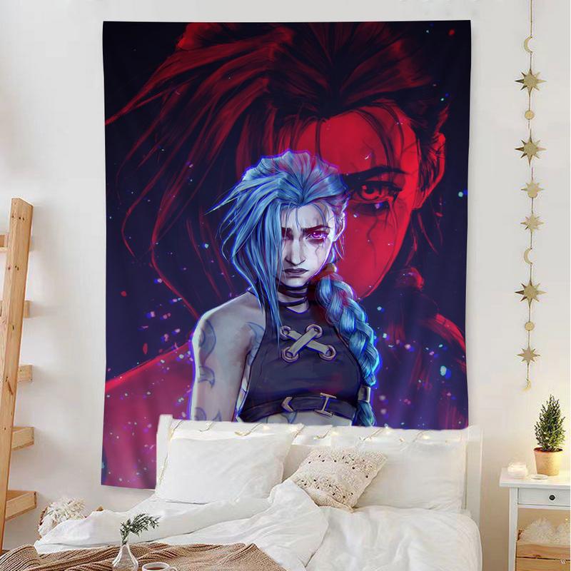Cartoon Anime Game Arcane League of Legends Jinx Main Characters ...