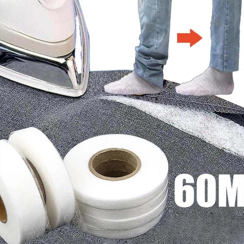 60M Double Sided Nonwoven Adhesive Tape Clothes Ironing Hem Tape ...