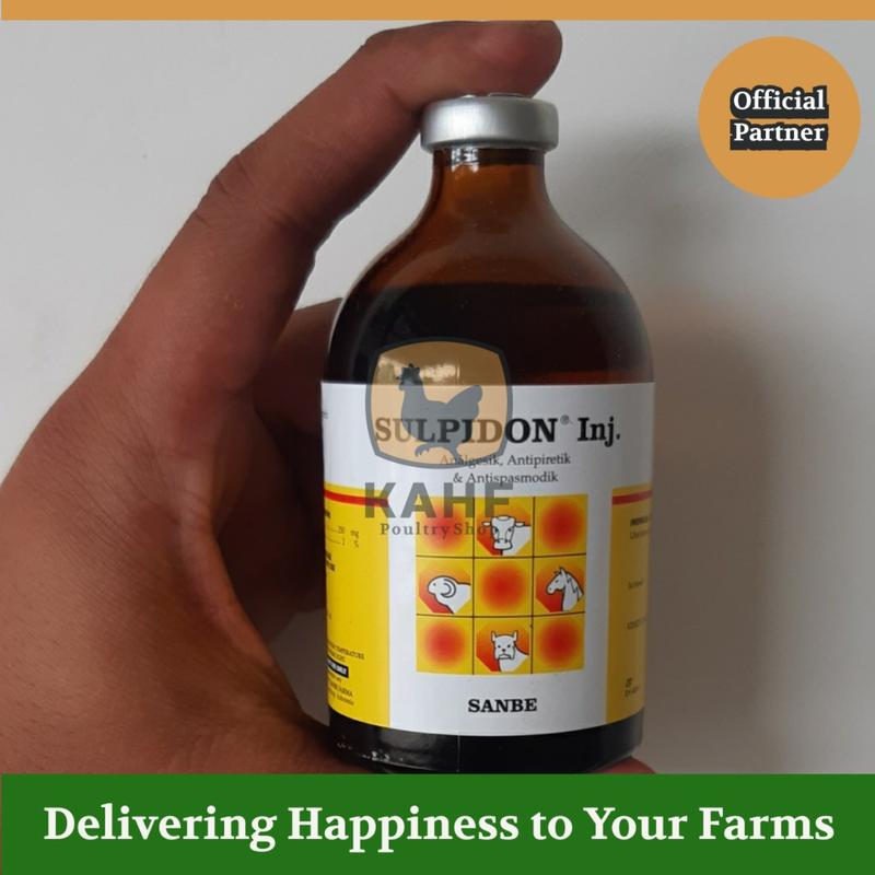 SULPIDON Inj 100 ml Obat Anti Hispanik Analgesik sapi, anjing, dll ...
