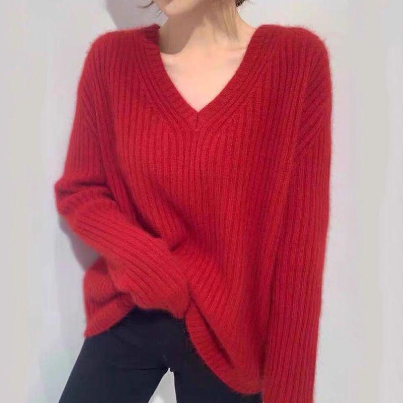 Baju Atasan Berkait, Fesyen, untuk Wanita, Penebalan Baldu, Sweater ...