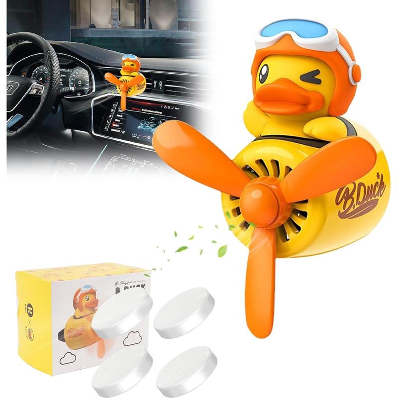 Car Air Freshener Cute Cartoon Yellow Duck Pilot Car Diffuse - TikTok Shop