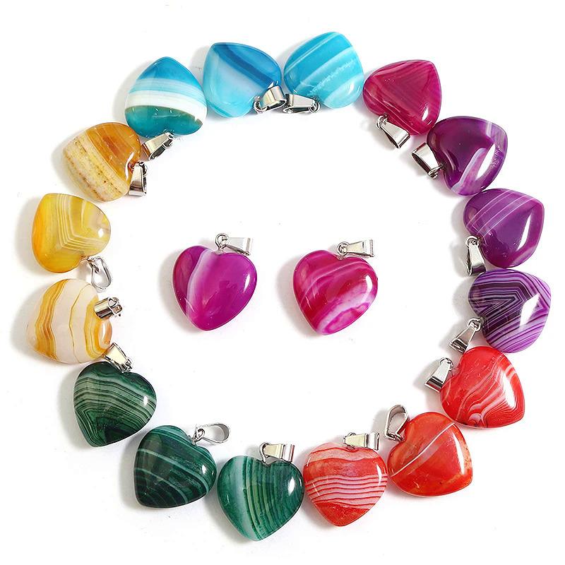 30pcs/lot Stripe Agate Charms Nacklace Pendants Crystal Reik - TikTok ...