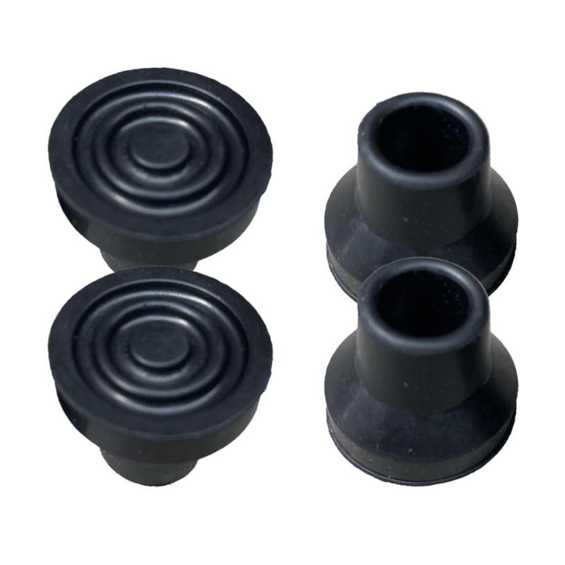 Pelapik Tongkat Tongkat, 4x, Getah, Tugas Berat, Ferrule, untuk ...