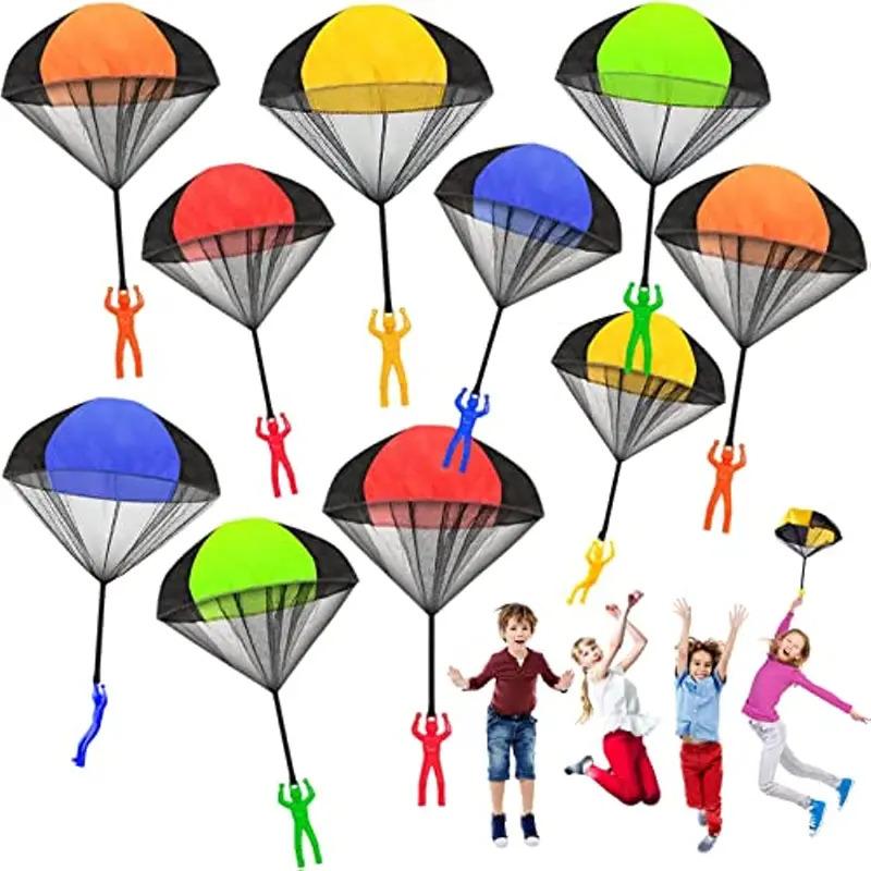 Hand Throwing Parachute Toy Outdoor Funny Toy Game Flying Parachute ...