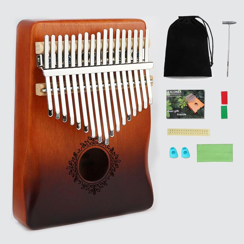 "17 Keys Kalimba Thumb Piano - Gradient Color, Ergonomic Design ...