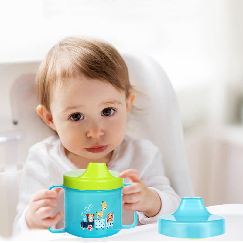 Baby duckbill type drip-proof water cup with lid and handle, - TikTok ...