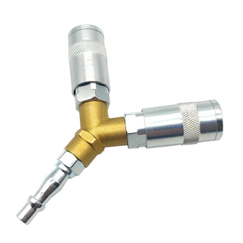 Quick Release Coupler Three-Way Joint Assembly Sleeve Air Compressor ...