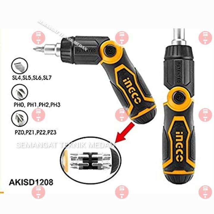 13 in 1 PCS 13PCS OBENG RATCHET RACHET SCREWDRIVER SET INGCO - Shop ...