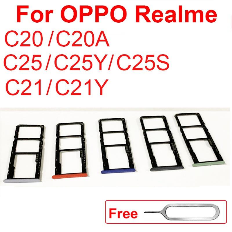 SIM Card Tray For OPPO Realme C20 C21 C25 C21Y C25Y C25S C20A Sim Card ...