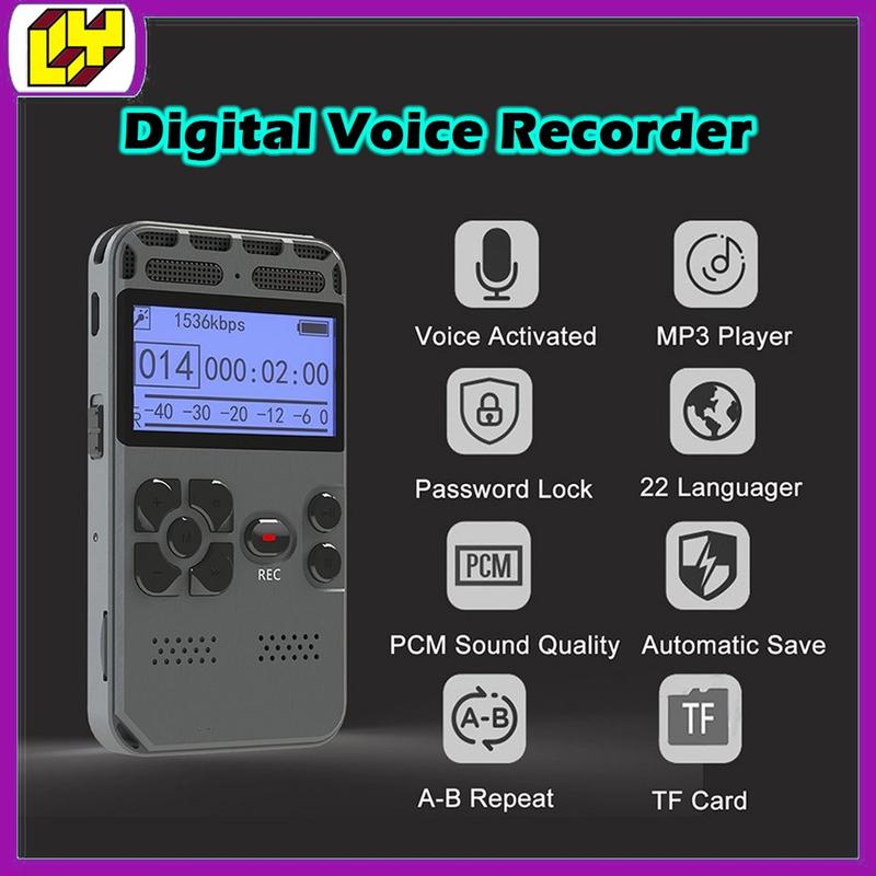 V35 Professional Voice Recording Device Time Display Large Screen ...