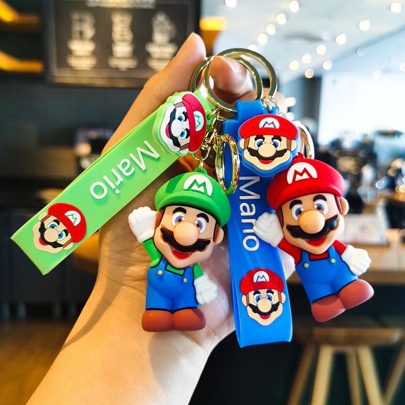 Rantai Kunci Super Mary Mario, Hadiah Kecil, Rantai Kunci Kereta ...