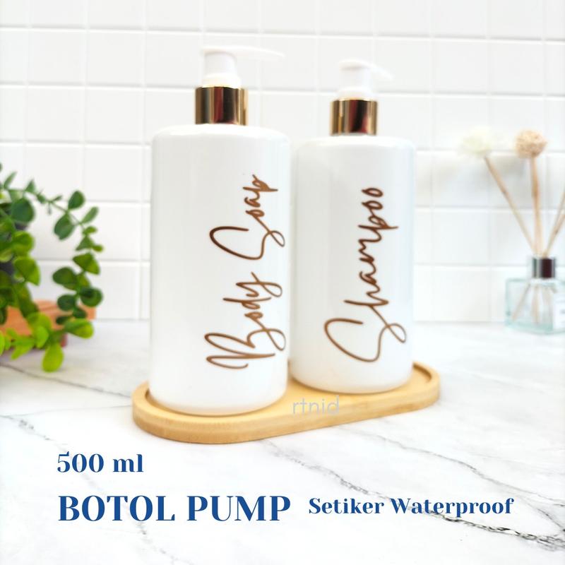 BOTOL SABUN CAIR ESTETIK BOTOL SABUN PUMP PUTIH GOLD Plastik - Shop ...
