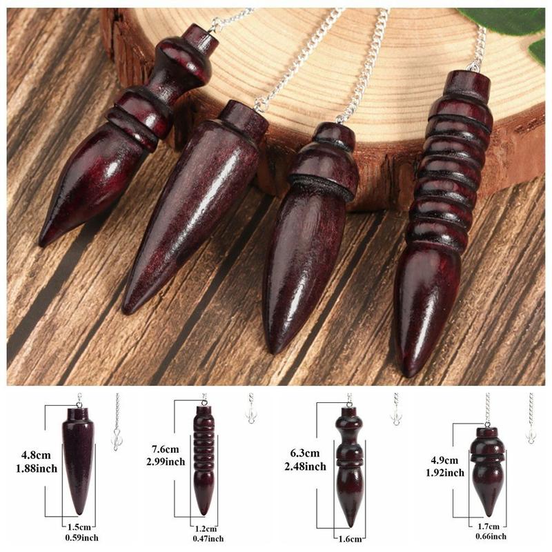 Portable Wooden Natural Wooden Pendulum Amulet Dowsing Round - TikTok ...