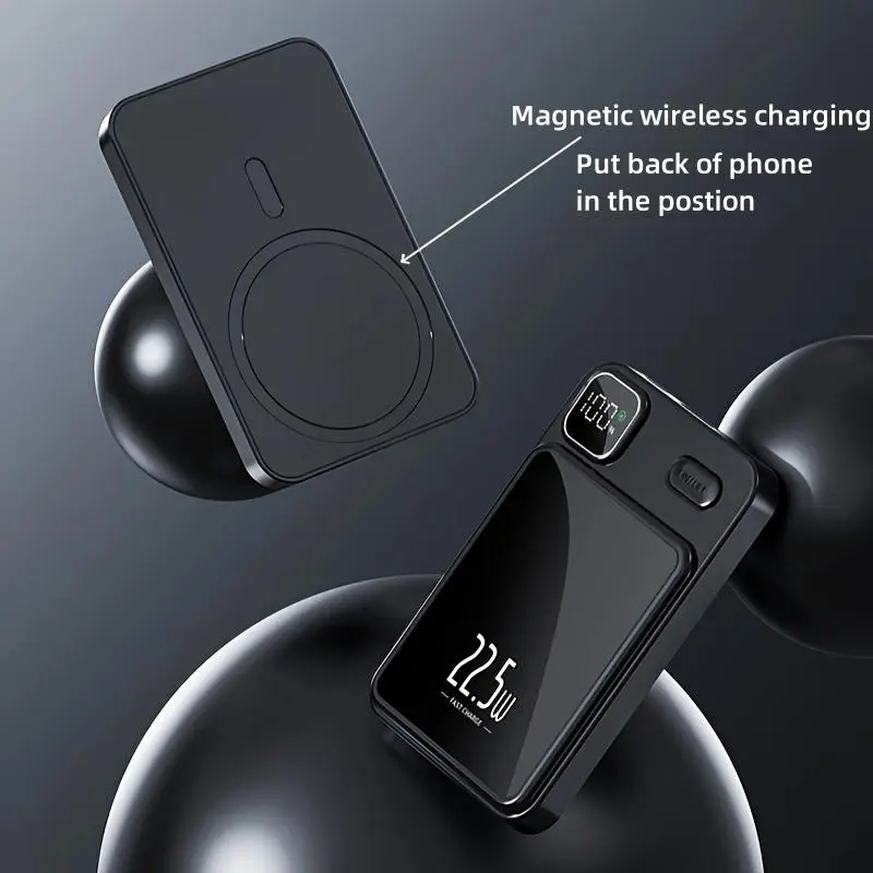 10000mAh Wireless Fast Charger, 1 Piece Fast Charger Power Bank ...