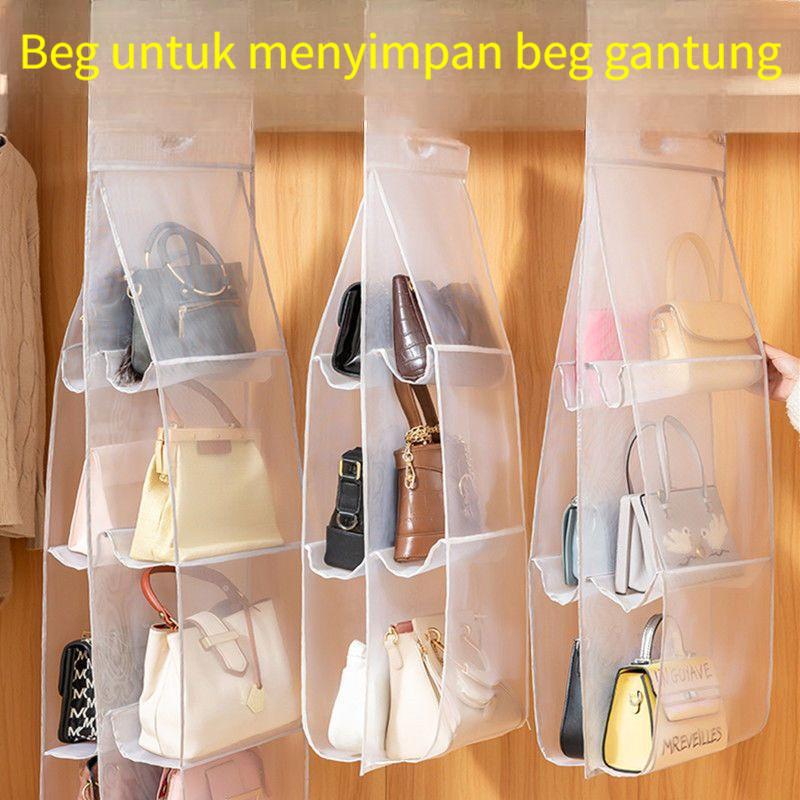 Rak Gantung Beg Penyimpanan Ajaib, Berbilang Lapisan untuk Rumah ...
