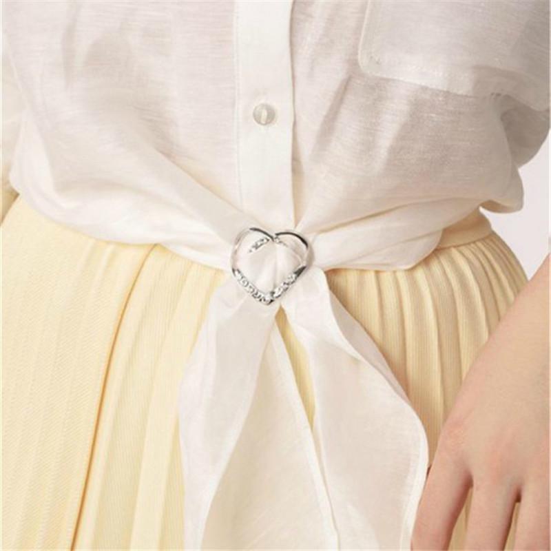 Heart Scarf Brooches Silk Scarf Buckle Brooch Women Shawl Ring - TikTok ...
