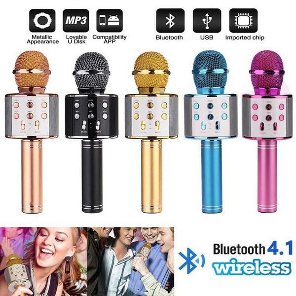WS-858 Microphone Wireless KTV Karaoke Bluetooth Rechargeabl - TikTok ...