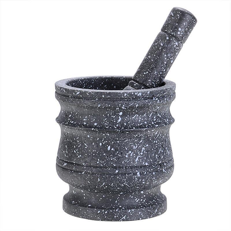 Dapur Set alu batu dengan corak granit, pengisar herba dan rempah ...