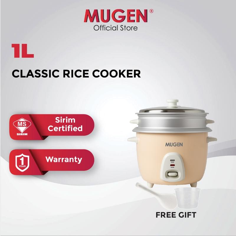 MUGEN Classic Rice Cooker With Steamer Tray (1L) MRC-1000 - TikTok Shop ...