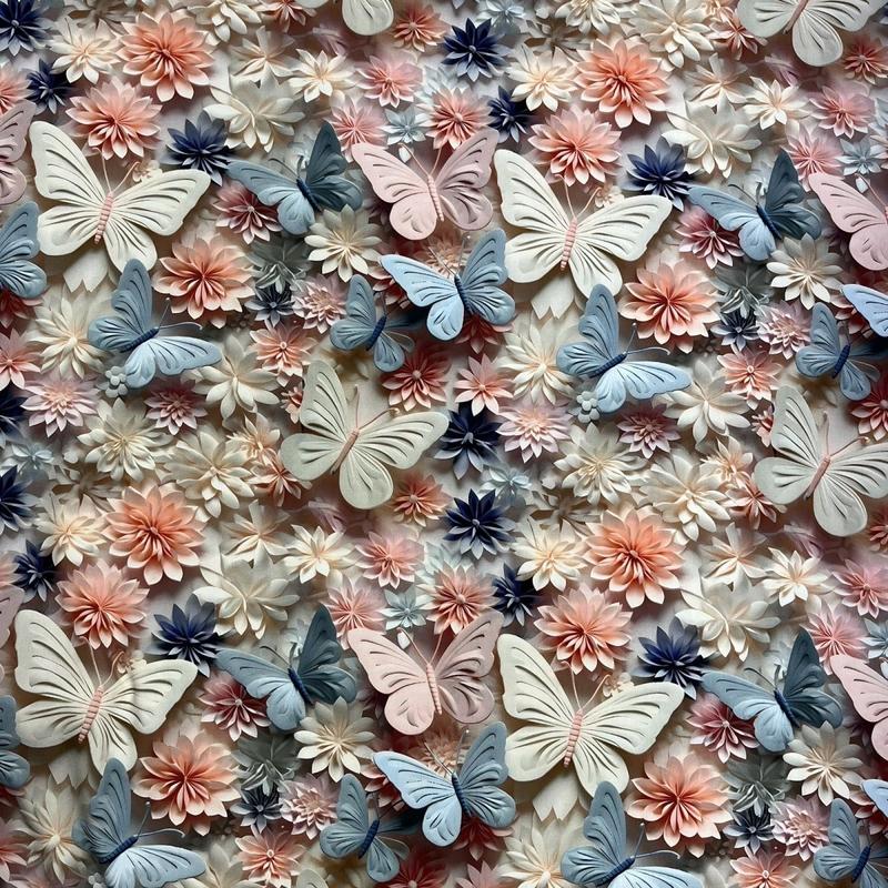 Colorful 5D Xiang Yun Three-Dimensional Digital Printing Satin - TikTok ...