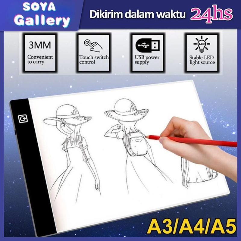 A5 / A4 / A3 Stepless Dimming LED Painting Tracing Board Cop - Shop ...
