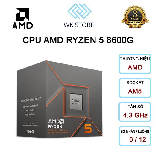 CPU AMD Ryzen 5 8600G | 4.3GHz up to 5.0GHz, 6 nhân 12 luồng - TikTok ...
