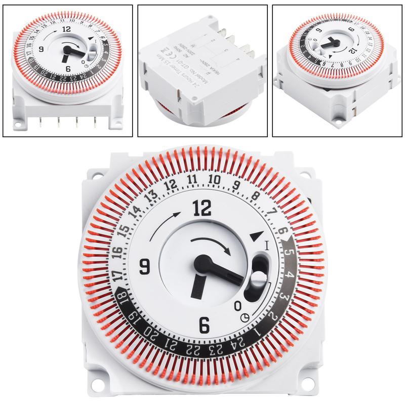 Mechanical 24 Hours Timer Switch Industrial Timing Device Panel ...